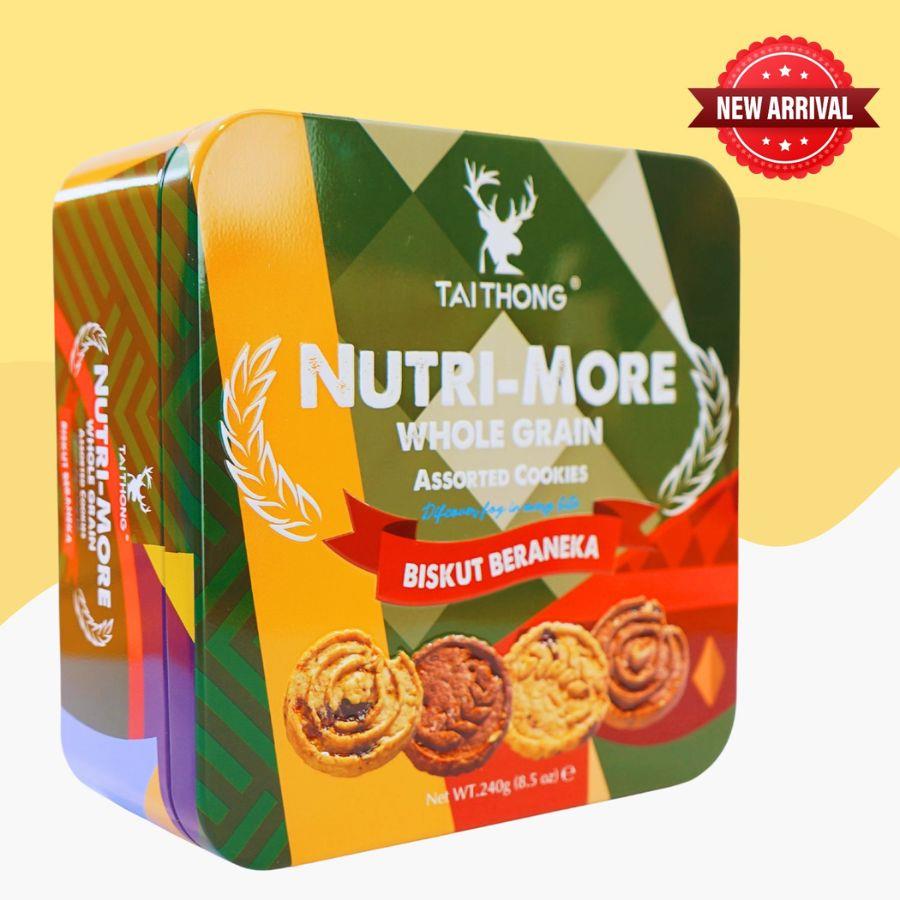 Bánh Quy Yến Mạch Tai Thong Nutri-More 230g HỘP XANH - NK Malaysia ( 16 ...