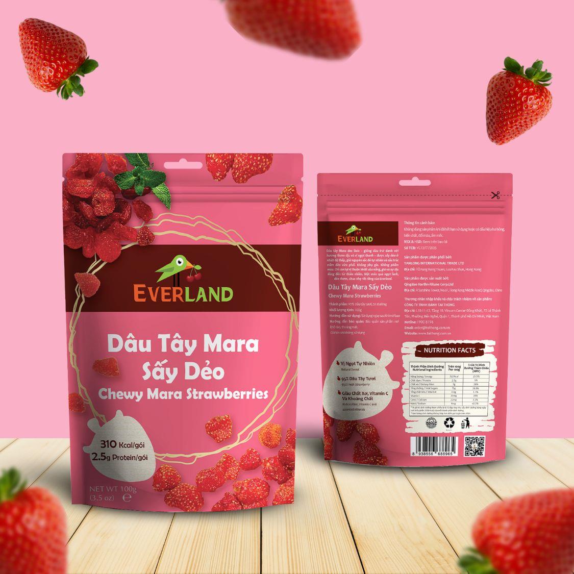 Dâu Tây Mara Sấy Dẻo 150g