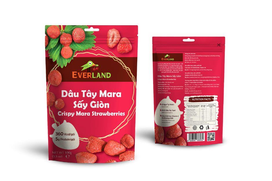 Dâu Tây Mara Sấy Giòn 100g