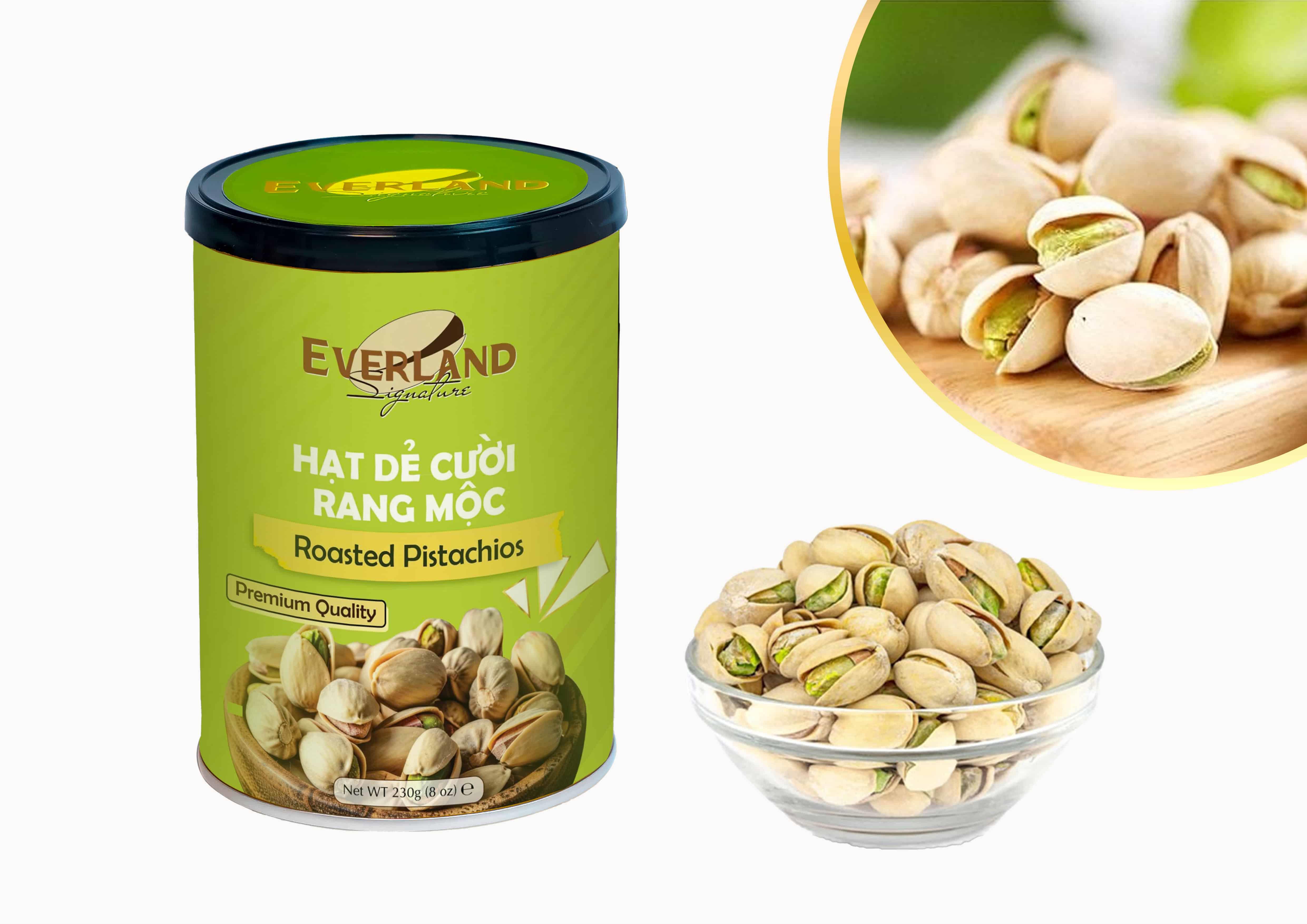 Hạt Dẻ Cười Rang Mộc Everland 200gr - Hũ