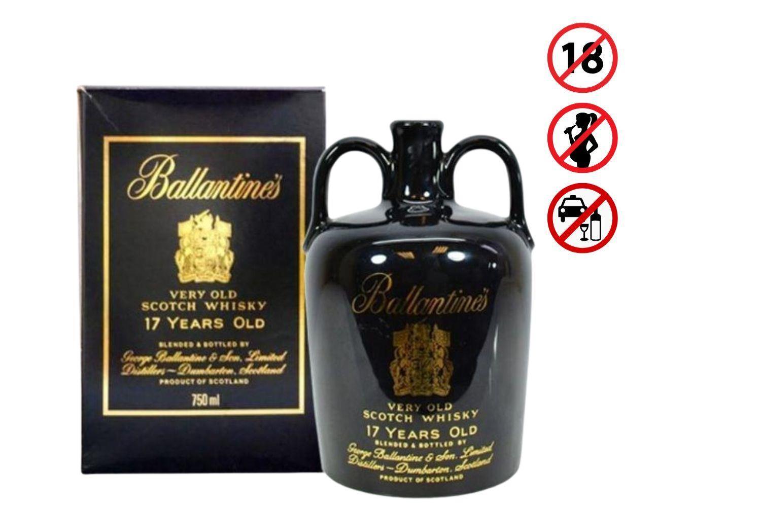 Rượu Ballantine's 17 năm Very Old (Bình Sứ) 750ml 40%