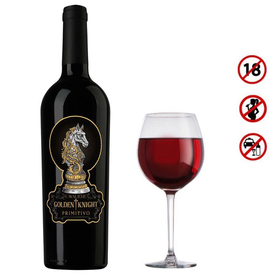 Rượu Golden Knight Primitivo 750ml