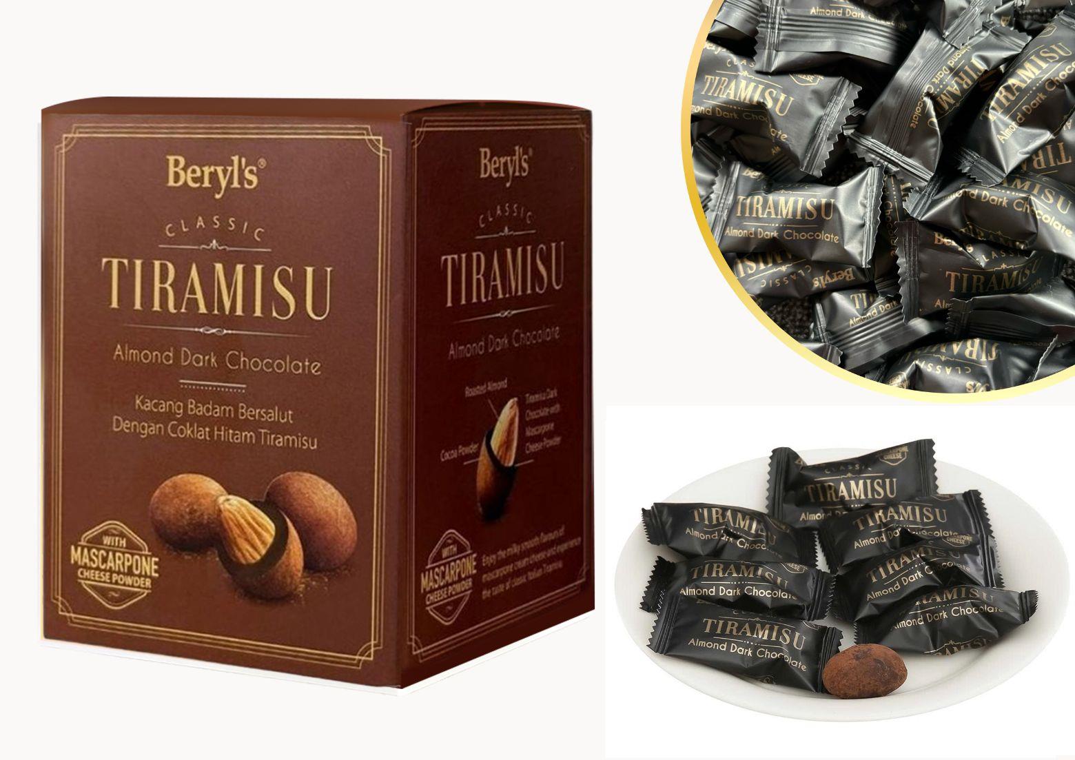 Socola Beryl's 100g Tiramisu Almond Dark/ Green Tea/ Milk