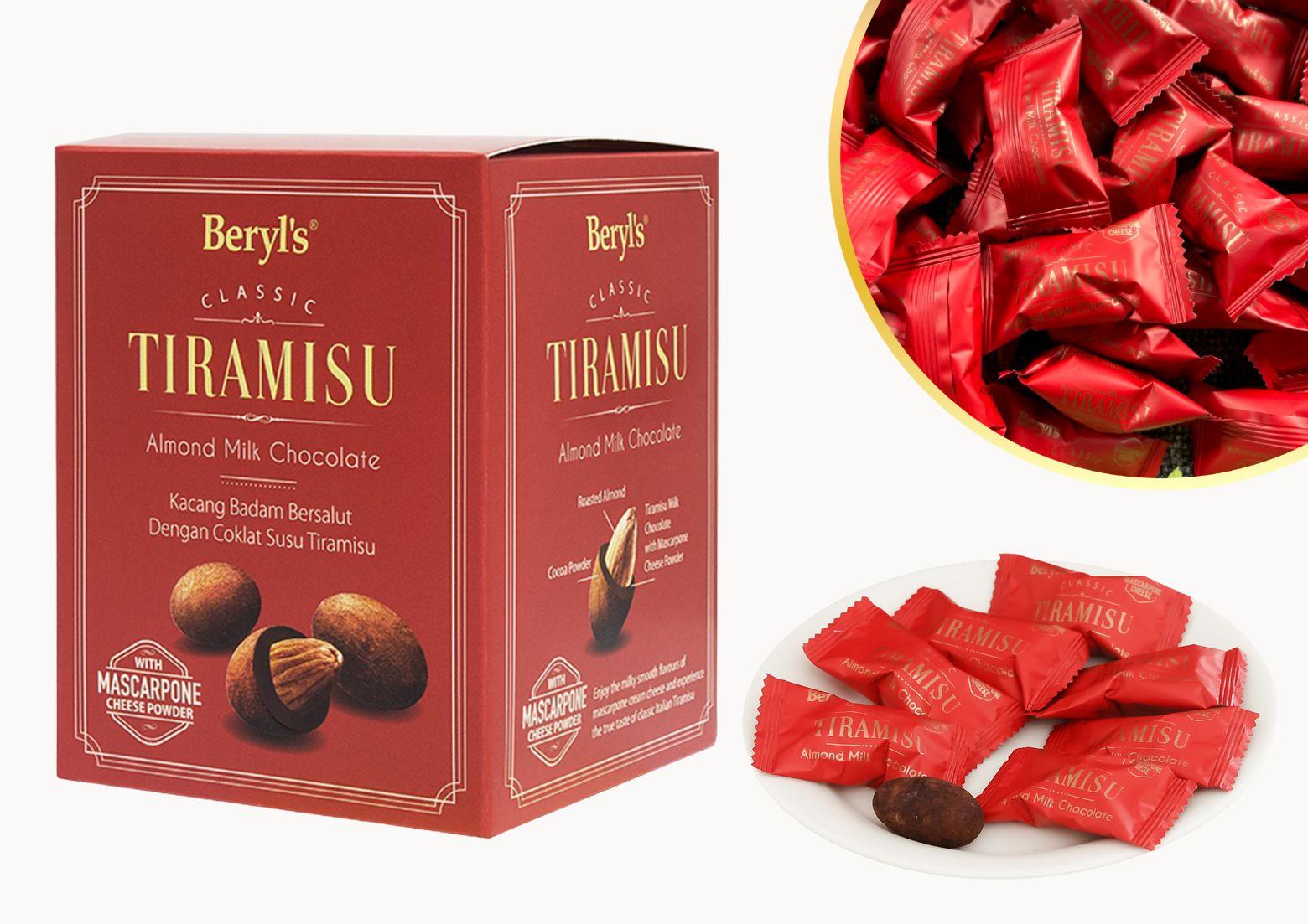Socola Beryl's 100g Tiramisu Almond Dark/ Green Tea/ Milk